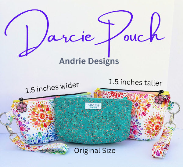 Darcie Pouch Andrie Designs Paper Pattern – Dreamy Bag Hardware Pty Ltd