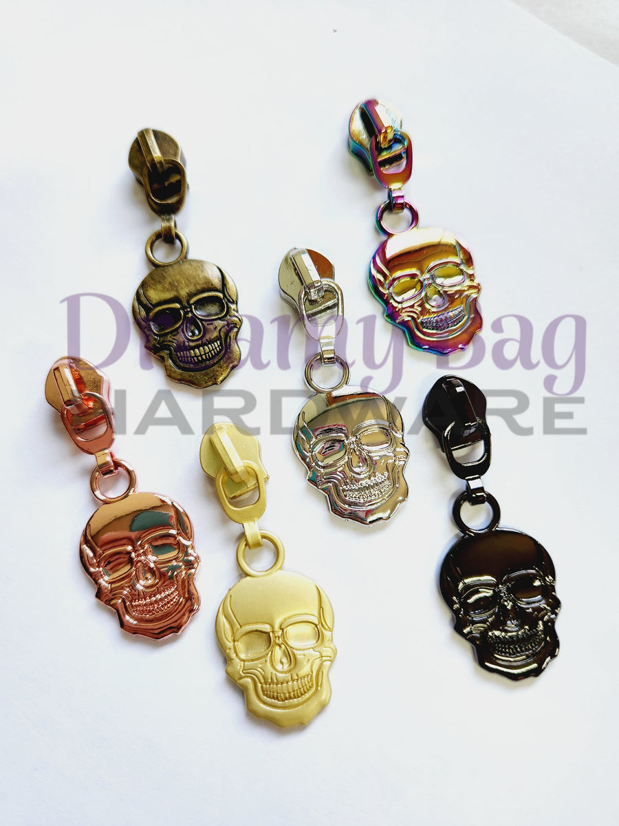 #5 Zipper Pull Skulls – Dreamy Bag Hardware Pty Ltd