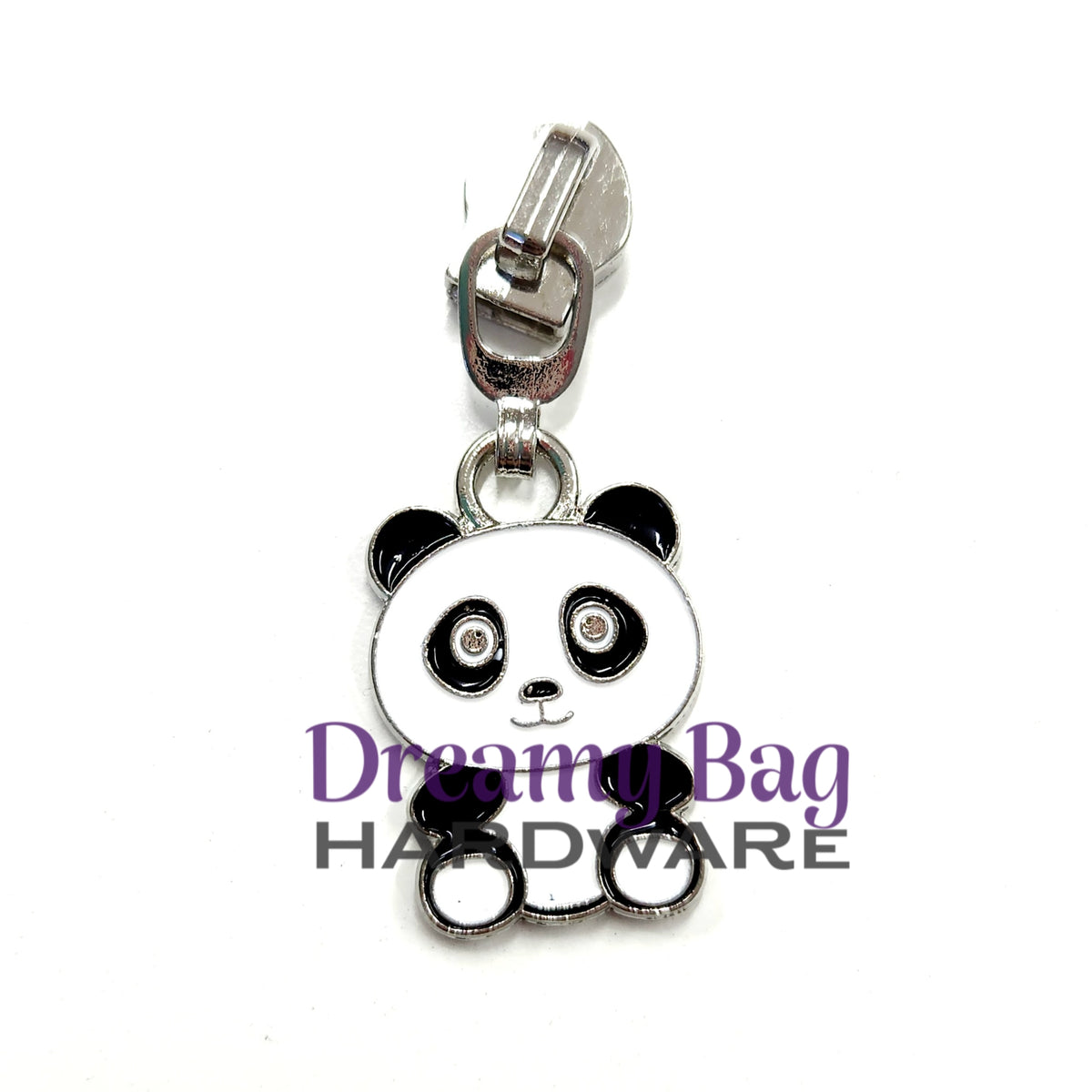 #5 Zipper Pull Panda Bear – Dreamy Bag Hardware Pty Ltd