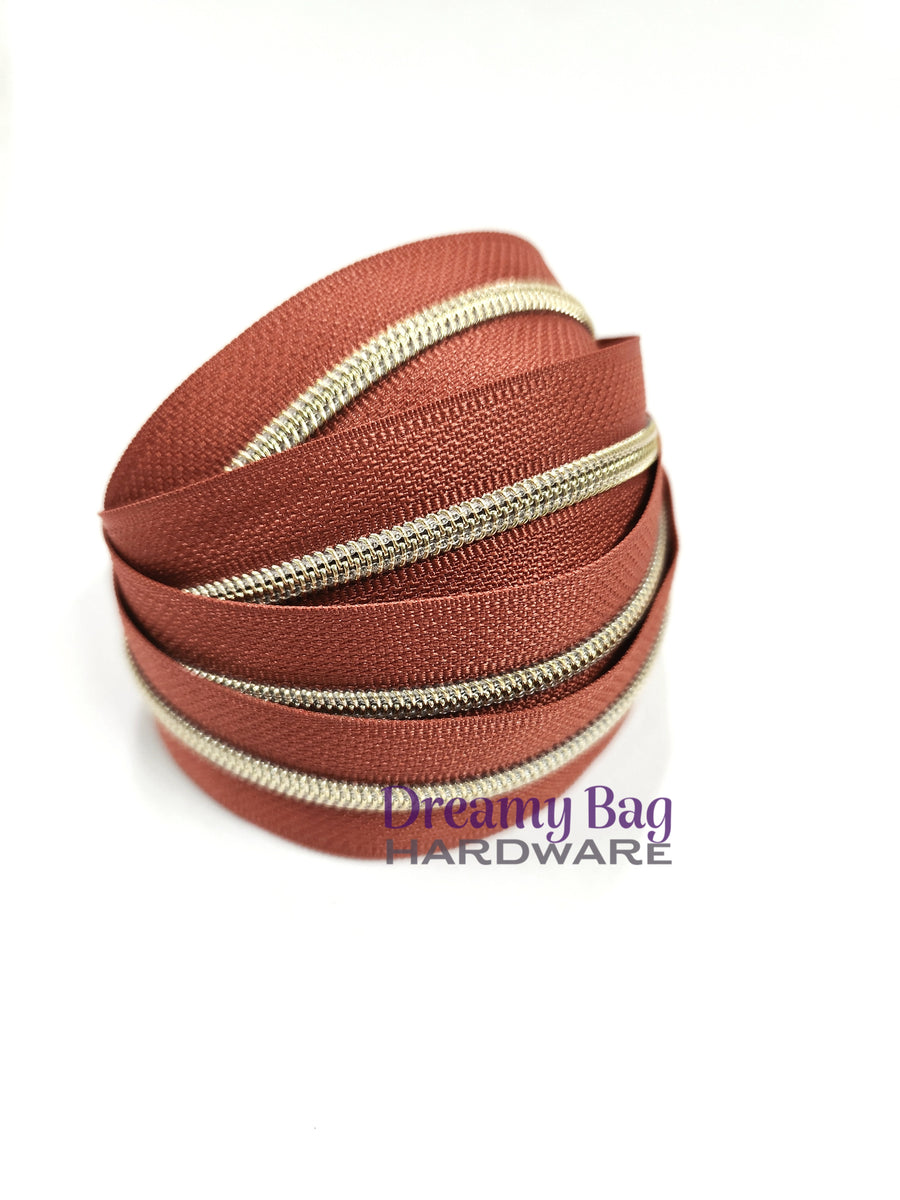 #3 and #5 Zipper Tape Rust with nylon teeth – Dreamy Bag Hardware Bag ...