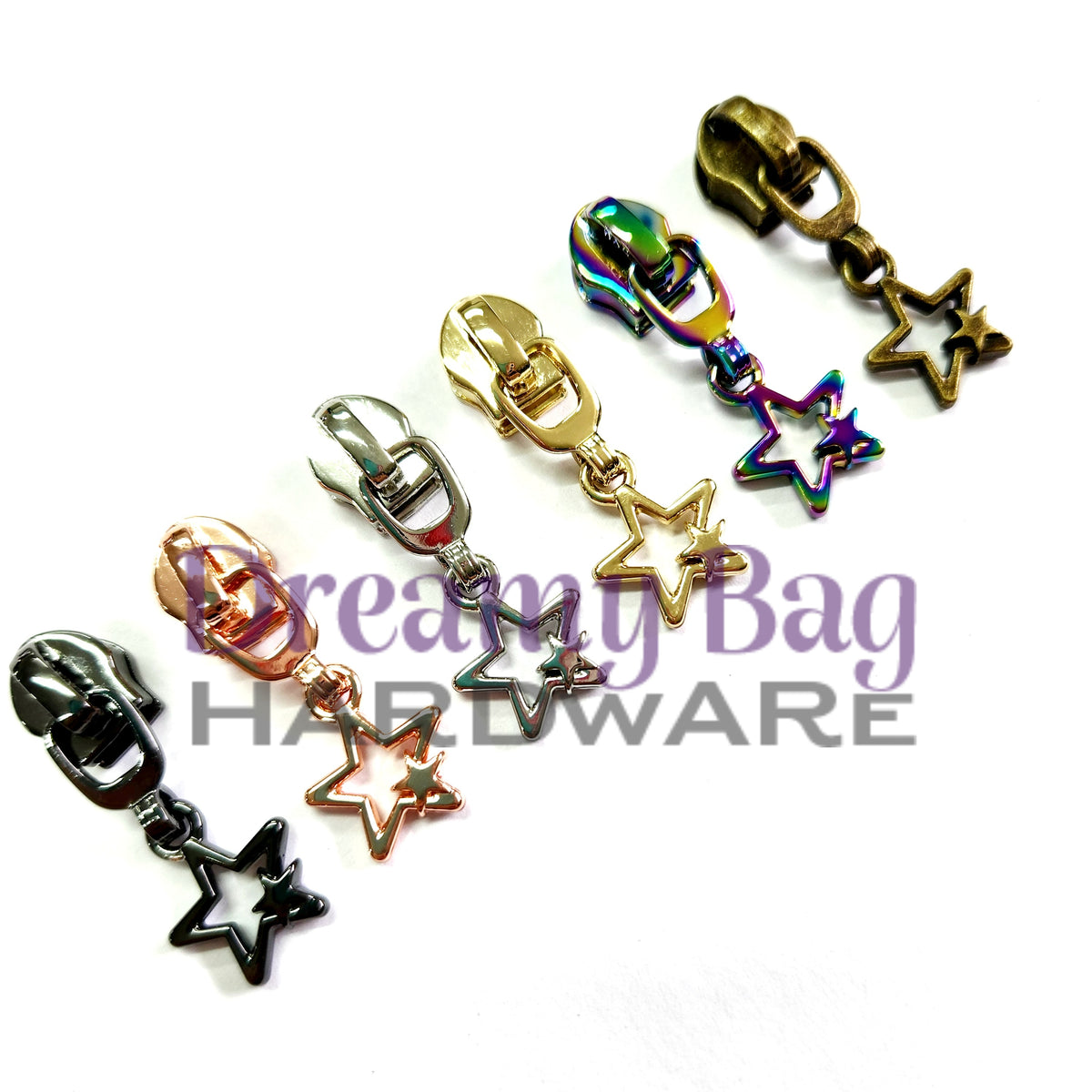 #5 Zipper pull Star Zipper Pull – Dreamy Bag Hardware Pty Ltd