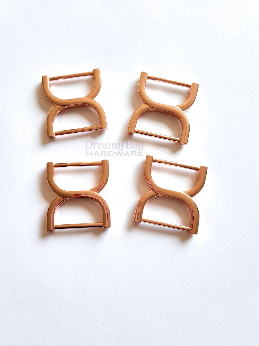 25mm/ 25mm (1") DD Strap Connectors – Dreamy Bag Hardware Pty Ltd
