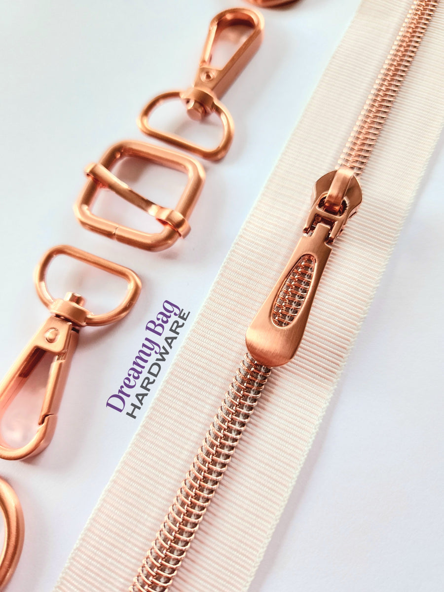 Brushed Rose Gold Hardware – Dreamy Bag Hardware Pty Lty